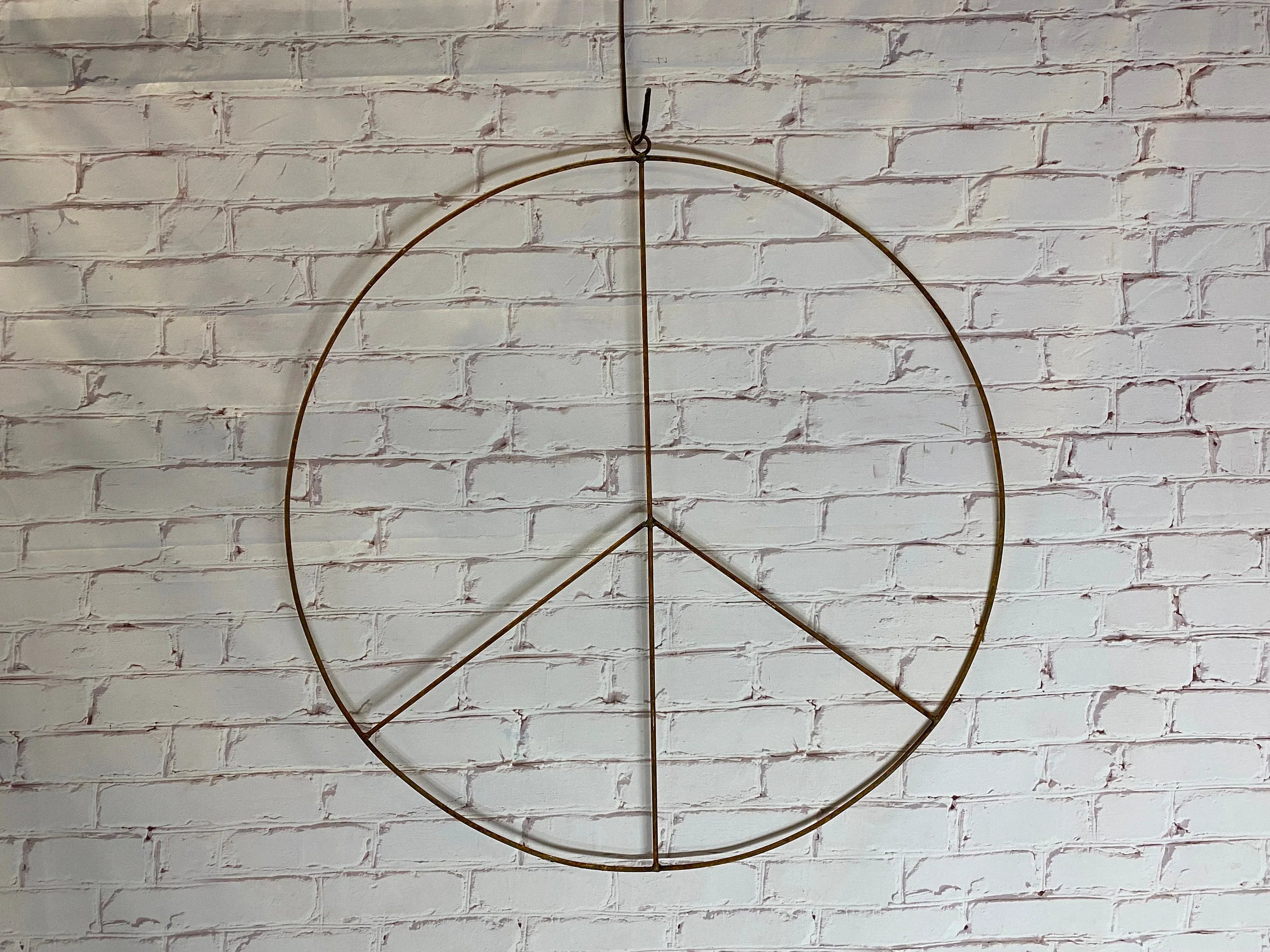 Wrought Iron Peace Sign – Old West Iron